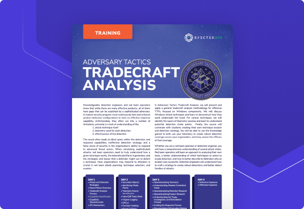 Tradecraft Analysis - SpecterOps