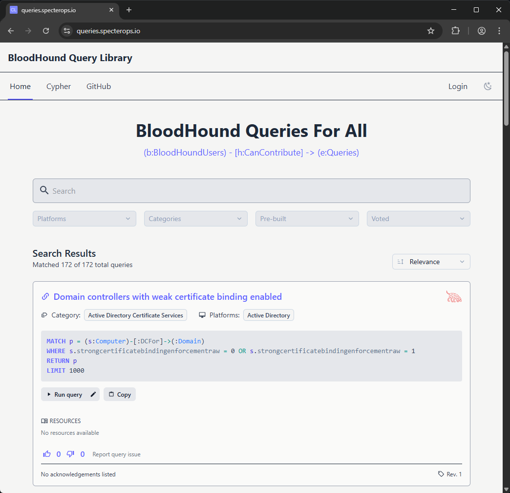 Introducing the BloodHound Query Library - SpecterOps